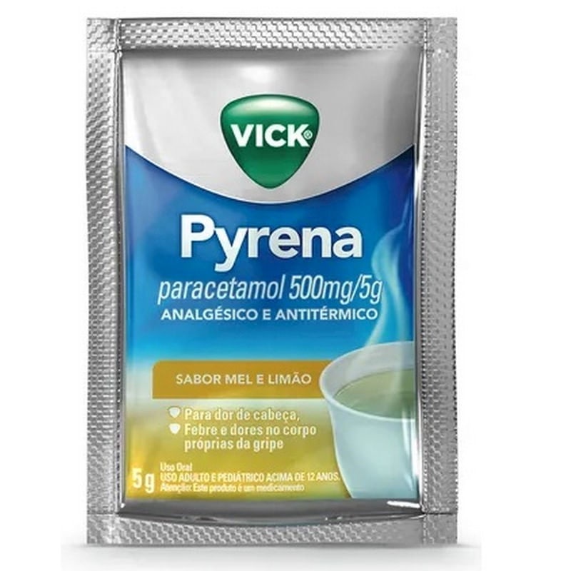 Chá Para Gripe Vick Pyrena Sabor Mel E Limão 5g | Shopee Brasil