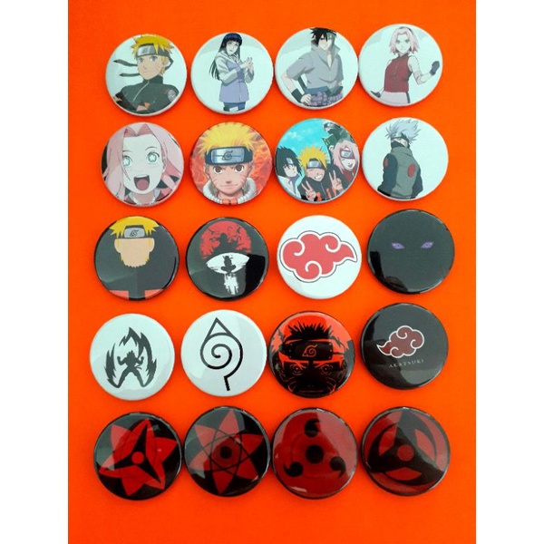 20 bottons Naruto | Shopee Brasil
