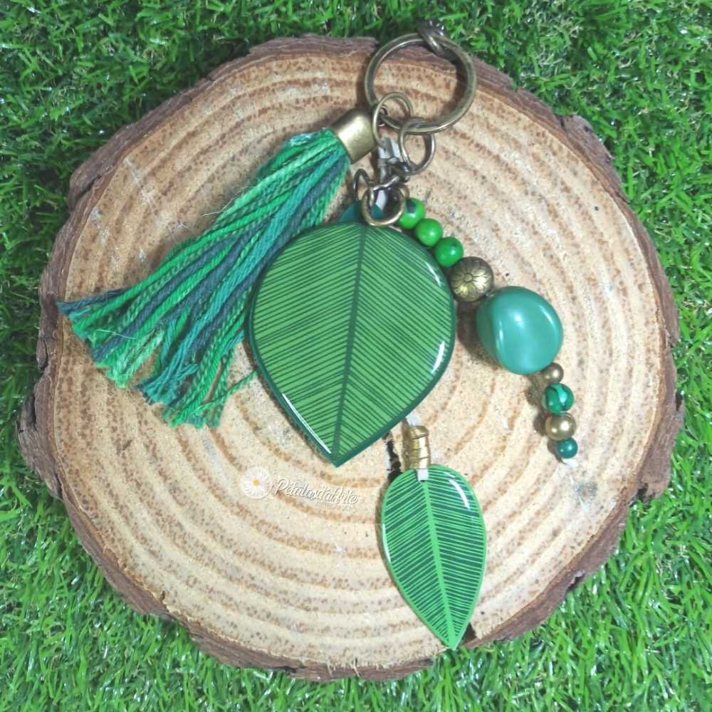 Chaveiro Folha Leaf Verde Green Key | Shopee Brasil
