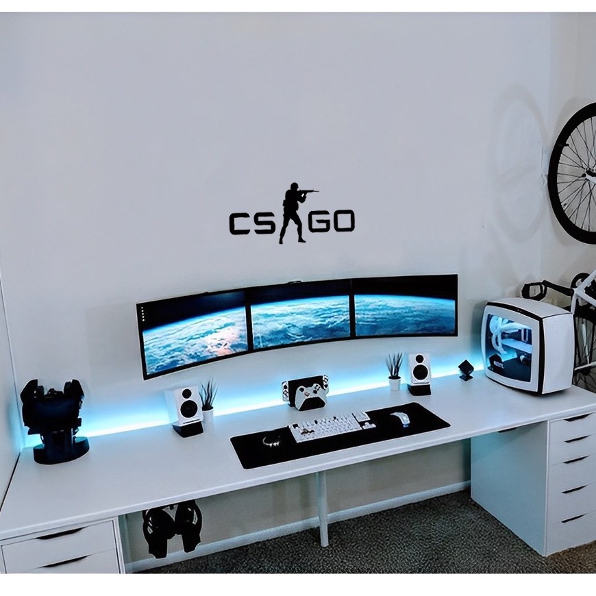 Adesivo CSGO Counter Strike - Adesivo de Parede, Adesivo de Porta e ...