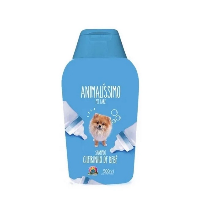 Shampoo Mamae E Pet Cheirinho De Bebe Animalissimo 500ml | Shopee Brasil