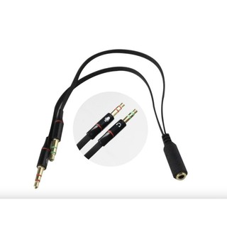 Cabo Adaptador (p2 Combo) P3 1 femea 2 machos Para Fone E Microfone ...