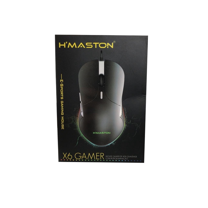 MOUSE GAMER X6 7 CORES 4 RESOLUÇÕES HMASTON | Shopee Brasil