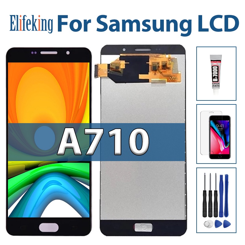 LCD A710 Original Para Samsung Galaxy A7 2016 A710 Tela Sensível Ao Toque Montagem Do ...