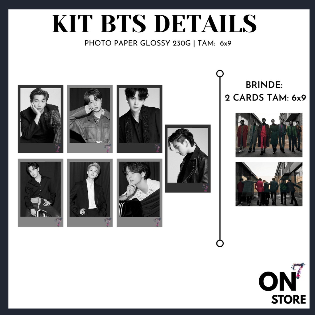 KIT POLAROIDS BTS DETAILS | Shopee Brasil