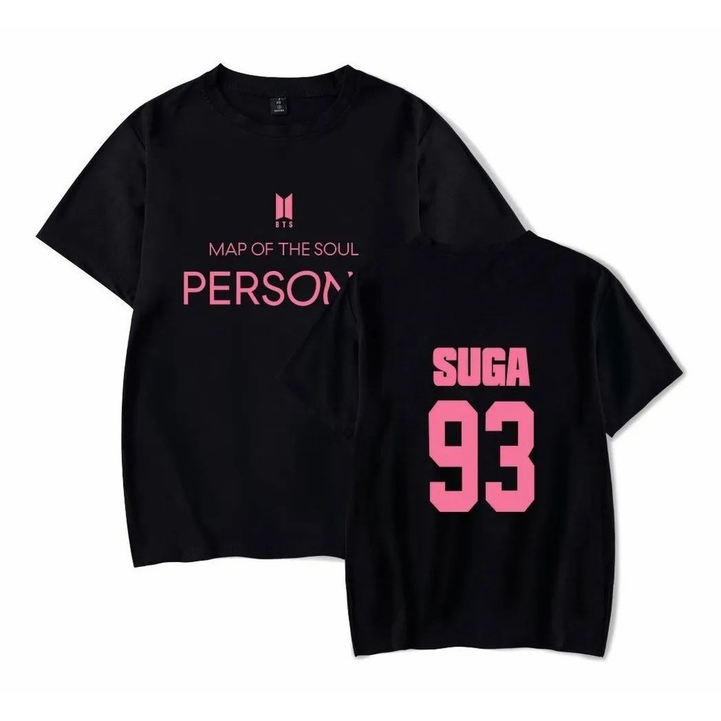 Camiseta Baby Look Kpop Bts Map Of The Soul Persona Suga 93 | Shopee Brasil
