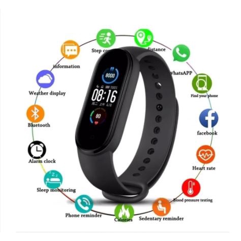 Relogio fit Inteligente Smartband M3 Monitor Cardíaco Pronta Entrega no ...