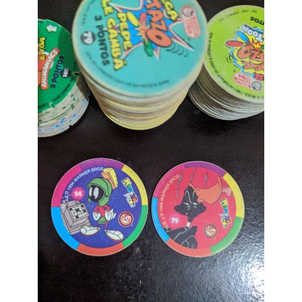 tazos looney tunes e master tazos finos - elma chips | Shopee Brasil