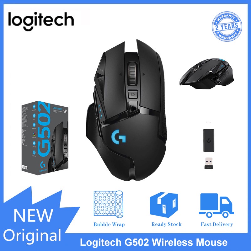 mouse De Jogos Sem Fio Logitech G502 2.4 GHz 25600 DPI RGB HERO 25 K ...