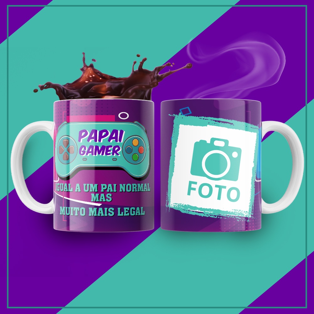 Caneca Papai Gamer | Shopee Brasil