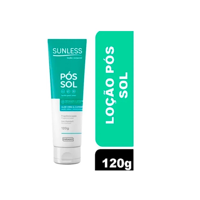 Locao Corporal Pos Sol Com Camomila E Aloe Vera Sunless 120g | Shopee ...
