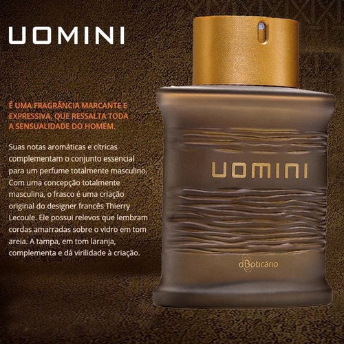 Colonia Uomini Tradicional 100 Ml - Boticario - Masculino - Marrom ...