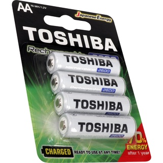 Pilhas AA Pequena Toshiba Recarregavel Tipo modelo 2a Cilindrico ...