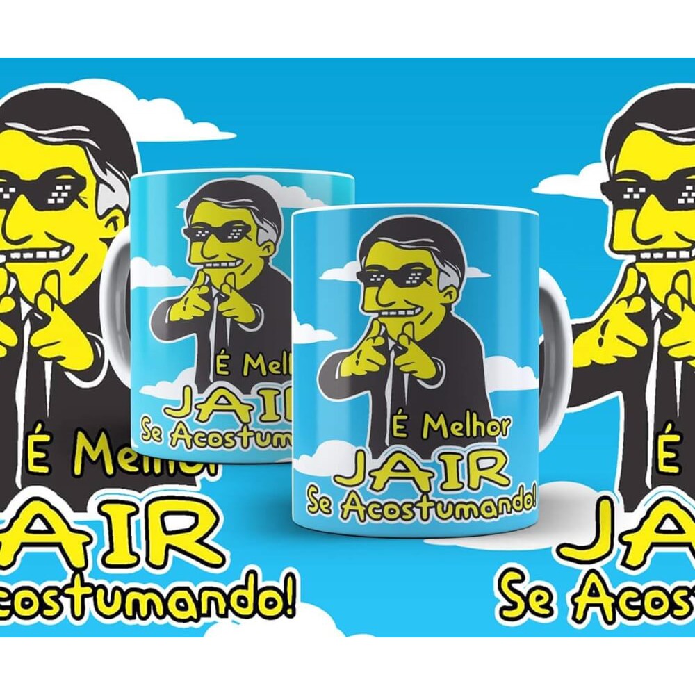 Caneca Jair Bolsonaro Simpsons Personalizada Porcelana | Shopee Brasil