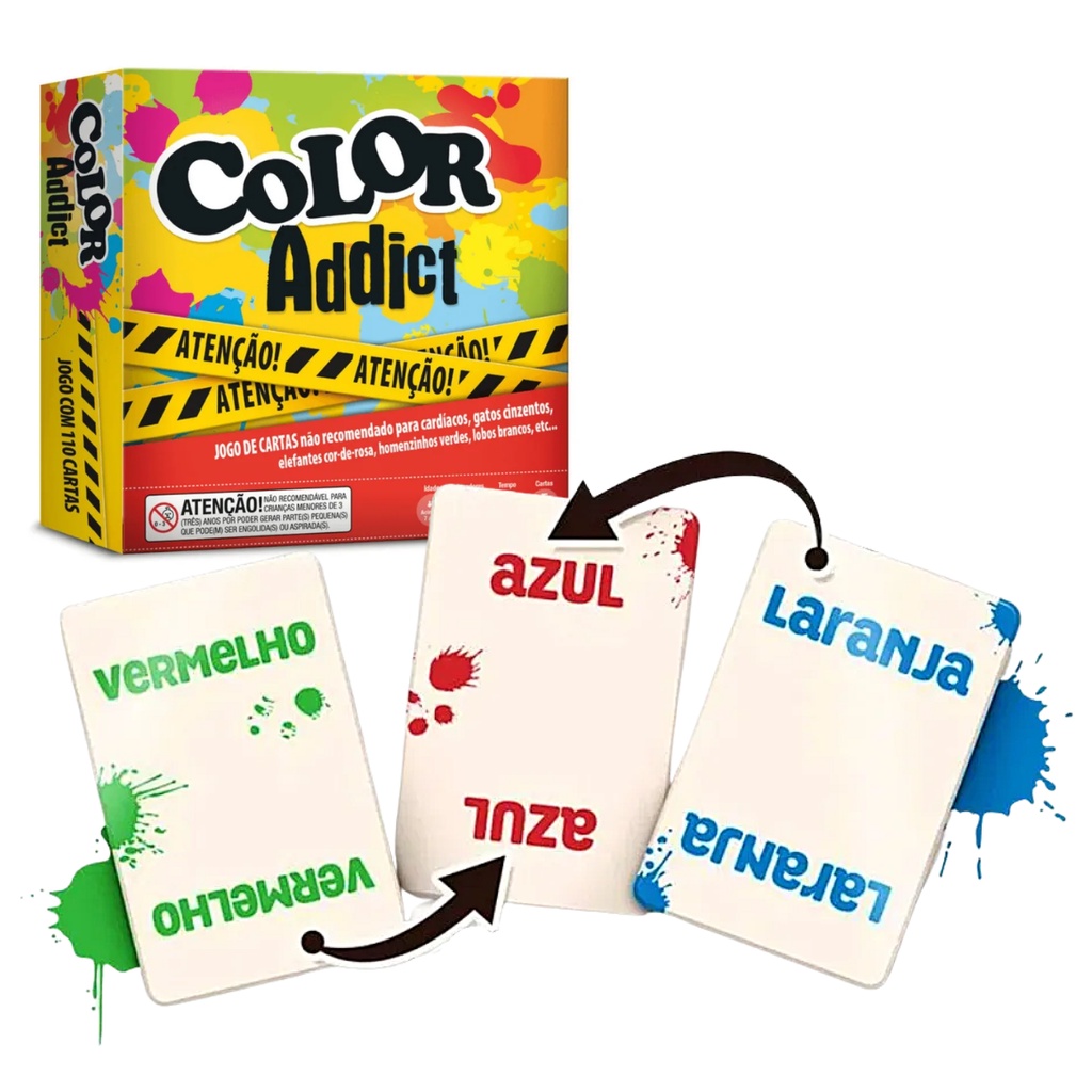 Jogo Color Addict 110 Cartas 90376 - Copag | Shopee Brasil