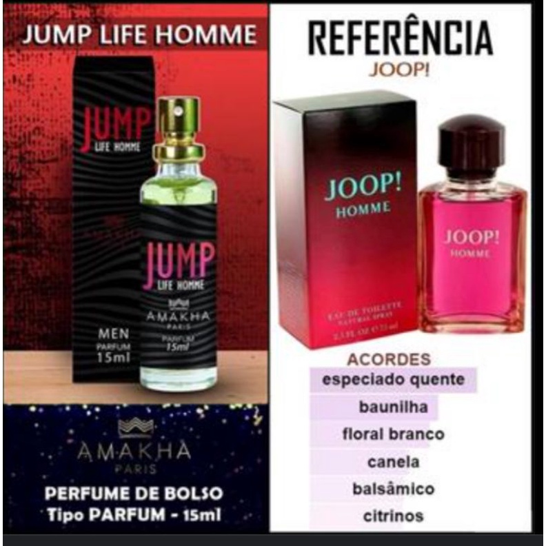 perfume Importado Jump Men Amakha Páris 15 ml. | Shopee Brasil