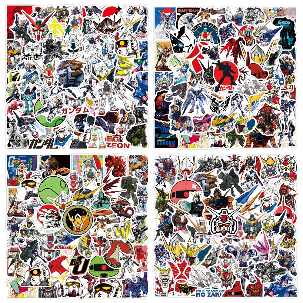 Gundam Adesivos De Anime GUNDAM De 50pcs/kit Anime stickers - Escorrega ...