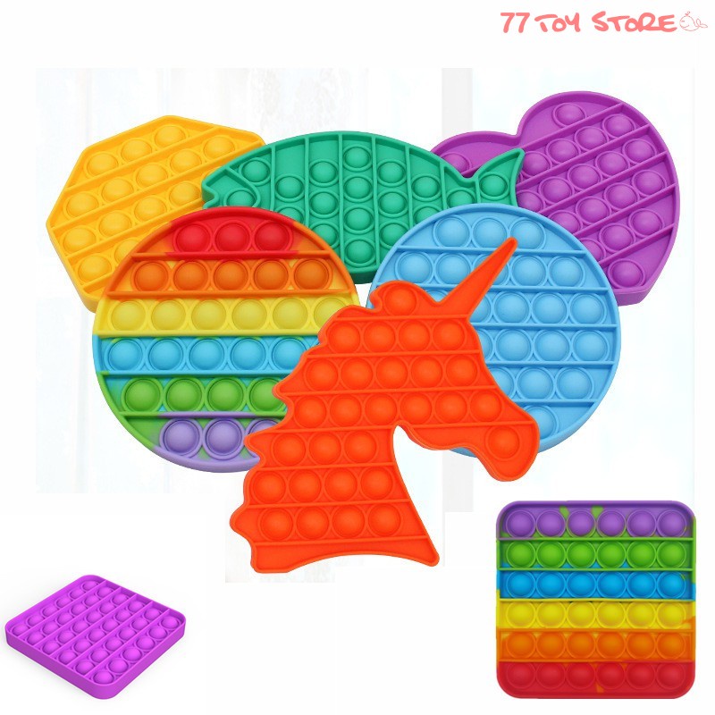 Pop Its Redondo Fidget Toy Push Bubble Kids Simples Dimple Fidget Toys ...