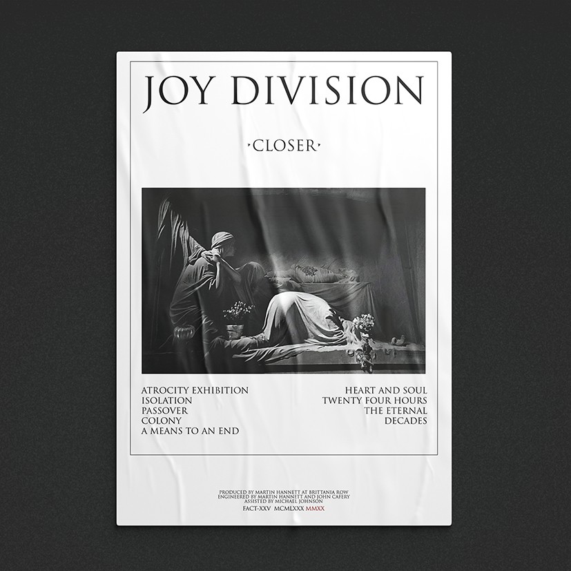 Poster Joy Division - Closer / Tamanho A3 | Shopee Brasil