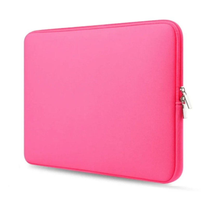 Capa Case Neoprene Slim Premium Cor Rosa Pink Para Notebook HP/ Dell/ Acer/ Samsung 11"/12"/13 ...