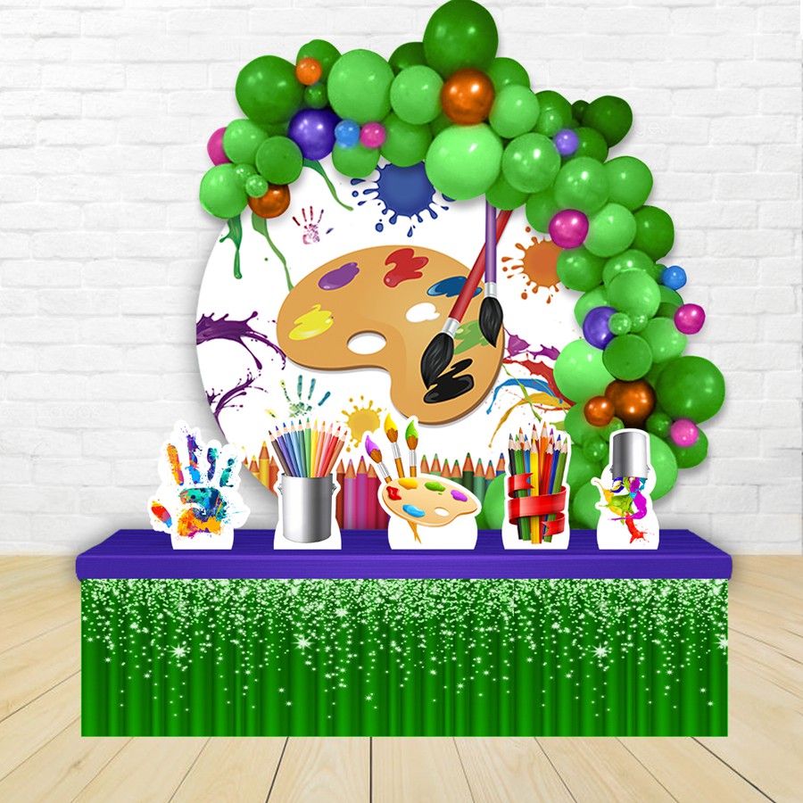 Kit Festa Painel Redondo Decoração Pintando o Sete 7 1,50 Diâmetro ... Kit Festa Painel Redondo Decoração Pintando o Sete 7 1,50 Diâmetro ...