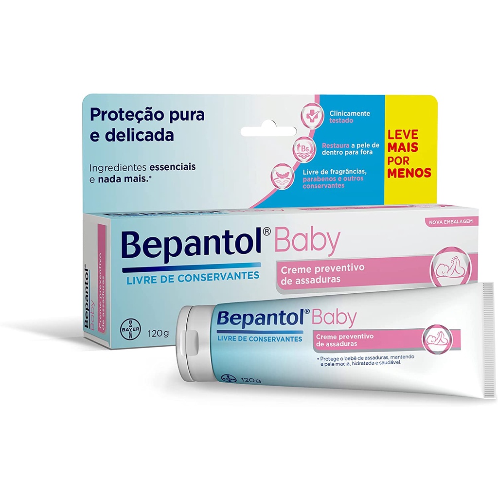 Pomada Bepantol Baby Bayer Creme Preventivo de Assaduras Para Bebês ...