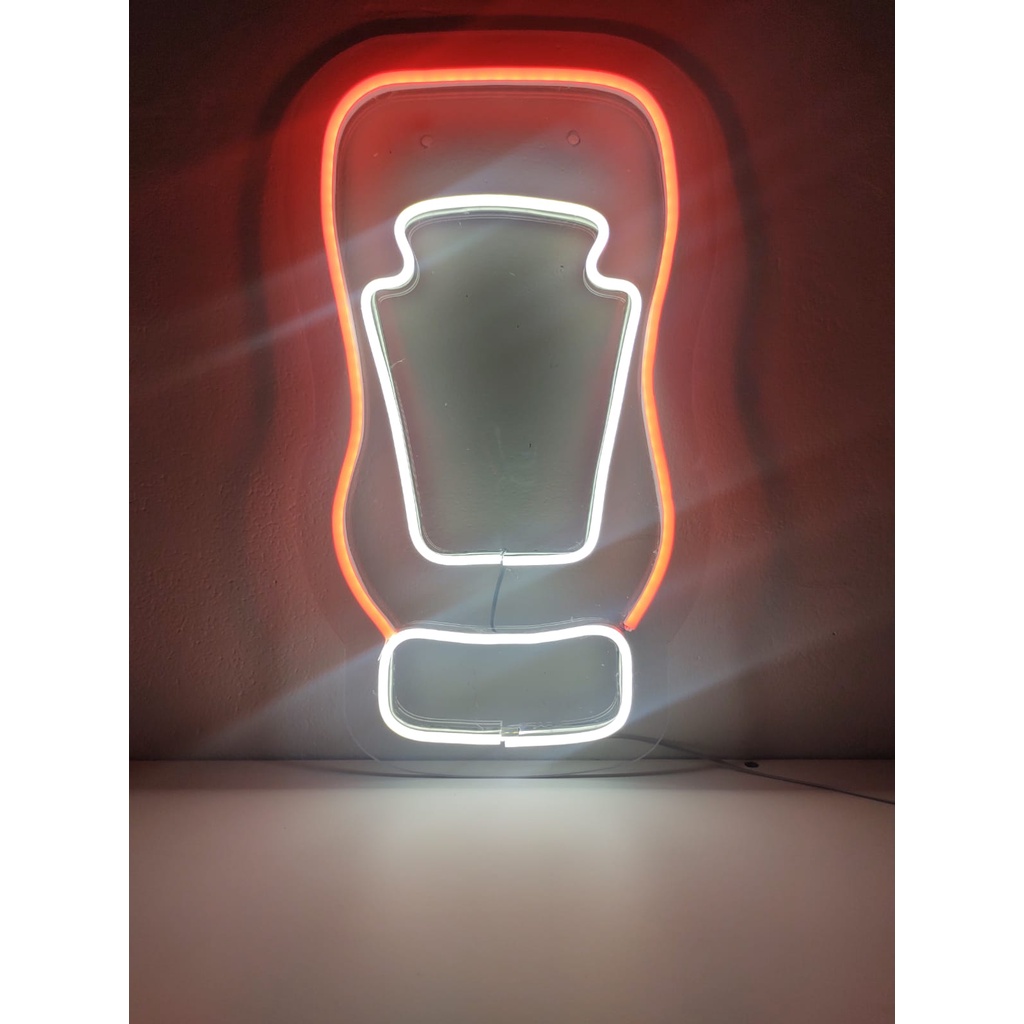 Placa Luminoso Neon De Led - katchup 35 cm x 15 cm | Shopee Brasil