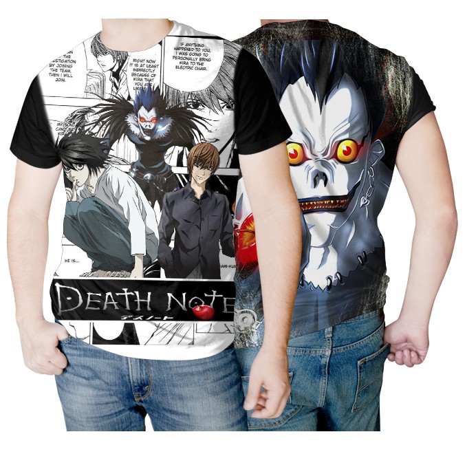 Camisa Camiseta de Anime Série Death Note Unissex | Shopee Brasil