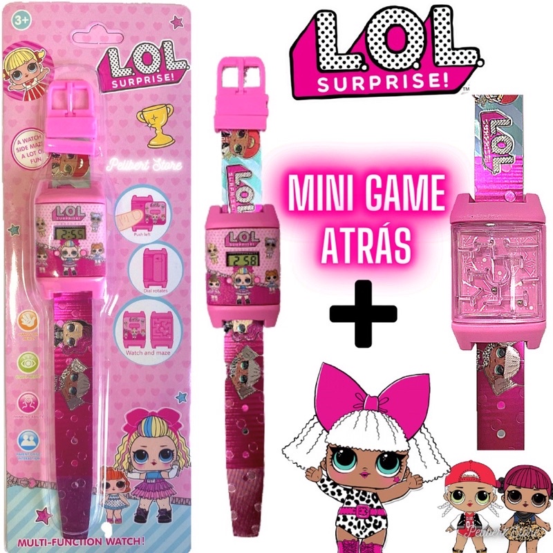 Relógio Infantil Digital Boneca Lol Surprise + Mini Game | Shopee Brasil
