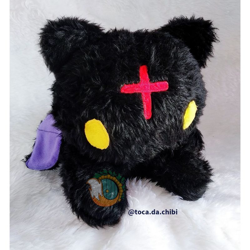 Chomusuke Gato preto Megumin Konosuba anime pelúcia fofa neko demônio ...