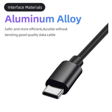 Cabo Carregador *TIPO C* Turbo Rápido Micro Usb Tipo C Cabo de Dados 1 Metro de Comprimento ...