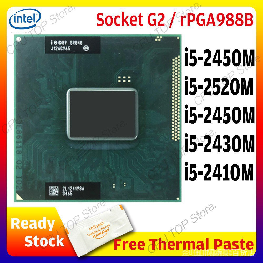 Intel Core I5 2450m I5 2520m 2430m I5 2410m Dualcore Quad Thread 3m 35w