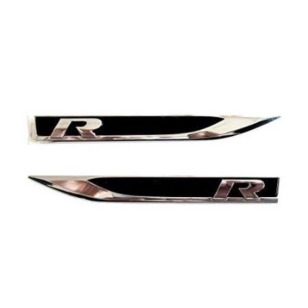 Emblema R-line Lateral Fender Para Lataria Em Metal*(PAR) | Shopee Brasil