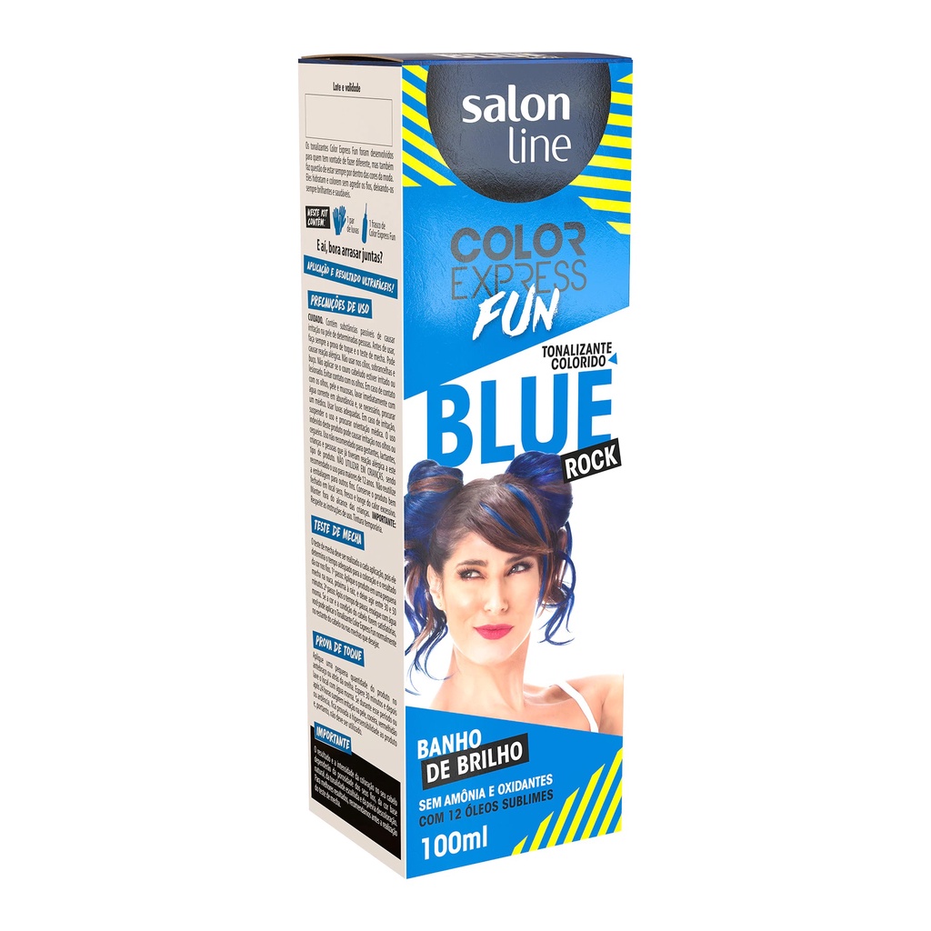 Salon Line Color Express Kit Fun Blue Rock | Shopee Brasil