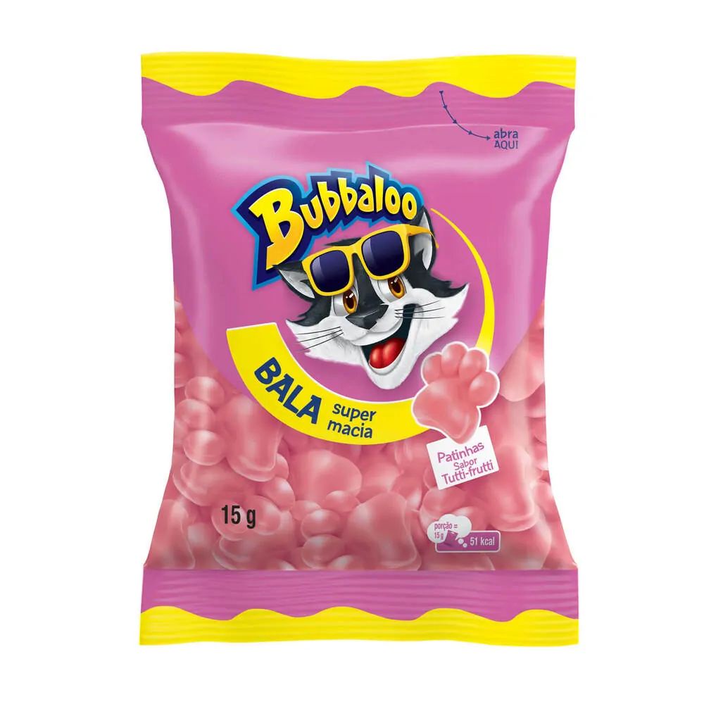 Bala Mastigável Bubbaloo 12gramas | Shopee Brasil