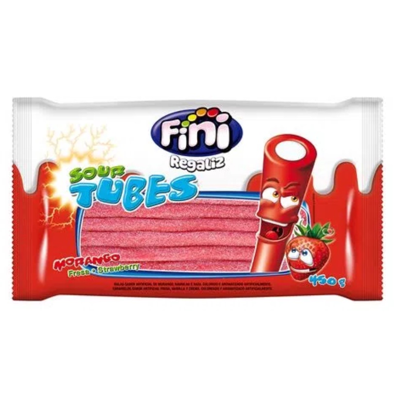 Tubes Morango Azedinho - Fini 900g | Shopee Brasil