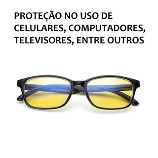 Óculos Blue Ray Blocker Anti Fadiga Visual Anti Insônia Filtra Luz Azul ...