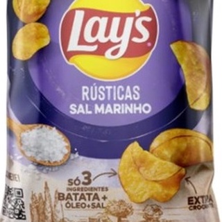Batata Lays Cream Cheese Ou Sal Marinho - Batata Frita Rustica 68g ...