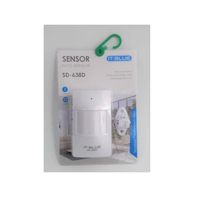 Sensor it blue SD-638D 8 Línguas 25 Toques Fácil de Instalar | Shopee Brasil