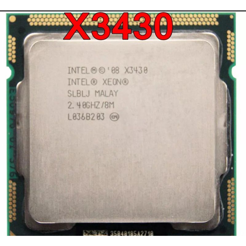 (Pronta entrega correios) Processador Intel Xeon X3430 2.4Ghz socket LGA 1156. | Shopee Brasil