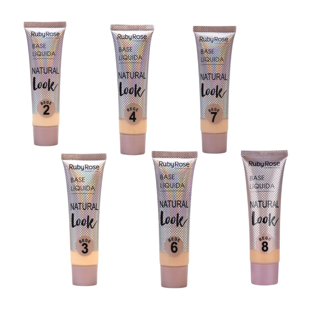 Base Liquida Natural Look Ruby Rose 29ml | Shopee Brasil