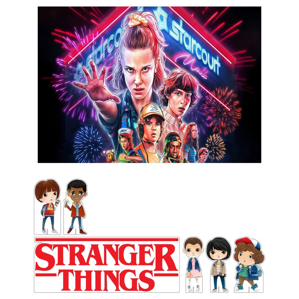 Mini Kit Display + Painel Stranger Things | Shopee Brasil