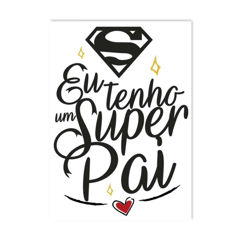 Placa Decorativa Super Pai | Shopee Brasil