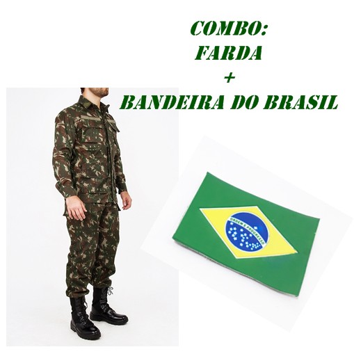 Farda Camuflada Alta Solidez Tipo Lisa uniforme padrão Exército calça ...