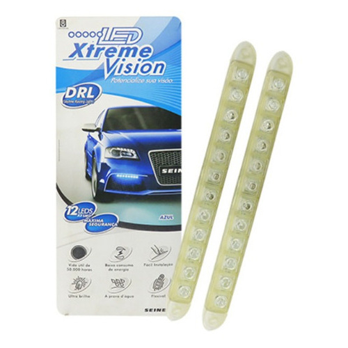 Kit Completo Drl Universal 12 Leds 6w Branca | Shopee Brasil