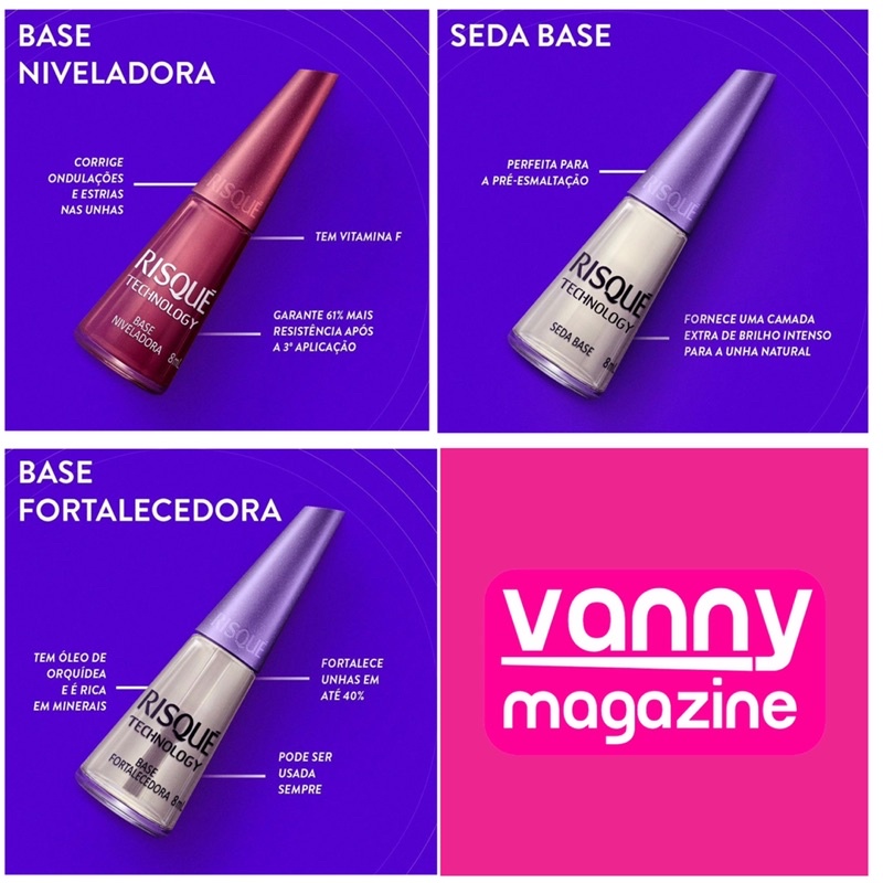 Base Niveladora Risque, Base Seda ou Base Fortalecedora Escolha ...