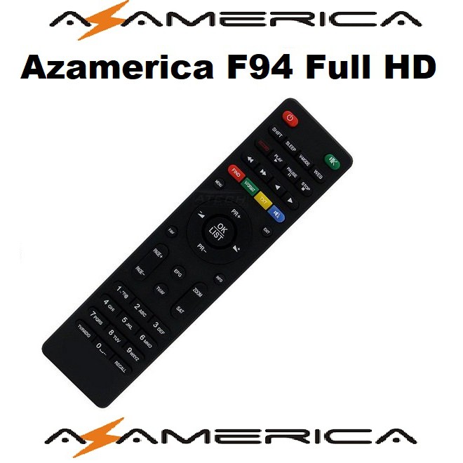 Controle Remoto para Receptor Azamerica F94 - ENVIO IMEDIATO | Shopee ...