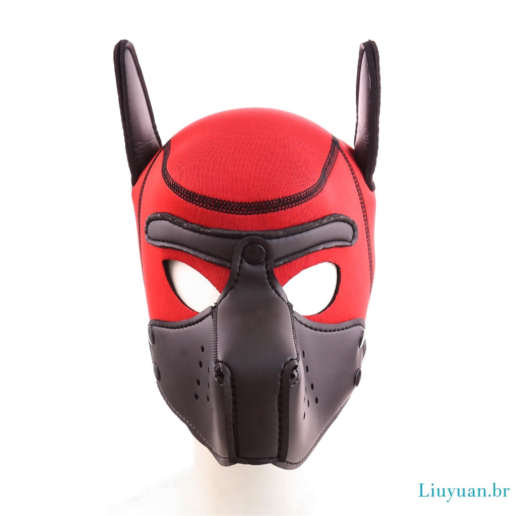 Sexy Cosplay Dog Mask, Multicolor Role Play Soft Full Head Mask BDSM ...