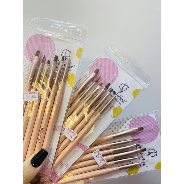 kit de pincel hello mini 6 und | Shopee Brasil