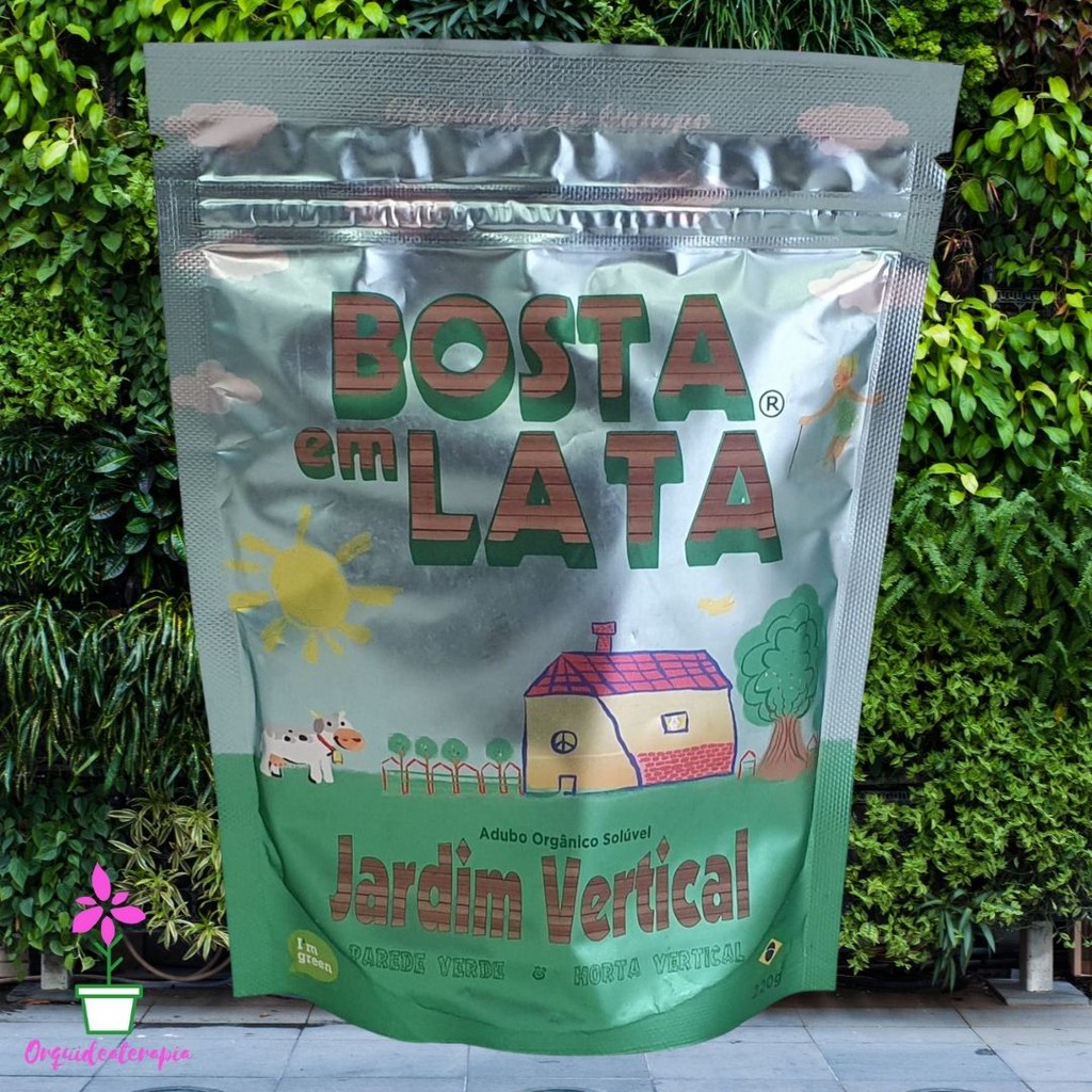 Adubo Natural Bosta em Lata Jardim Vertical, Parede Verde e Horta ...